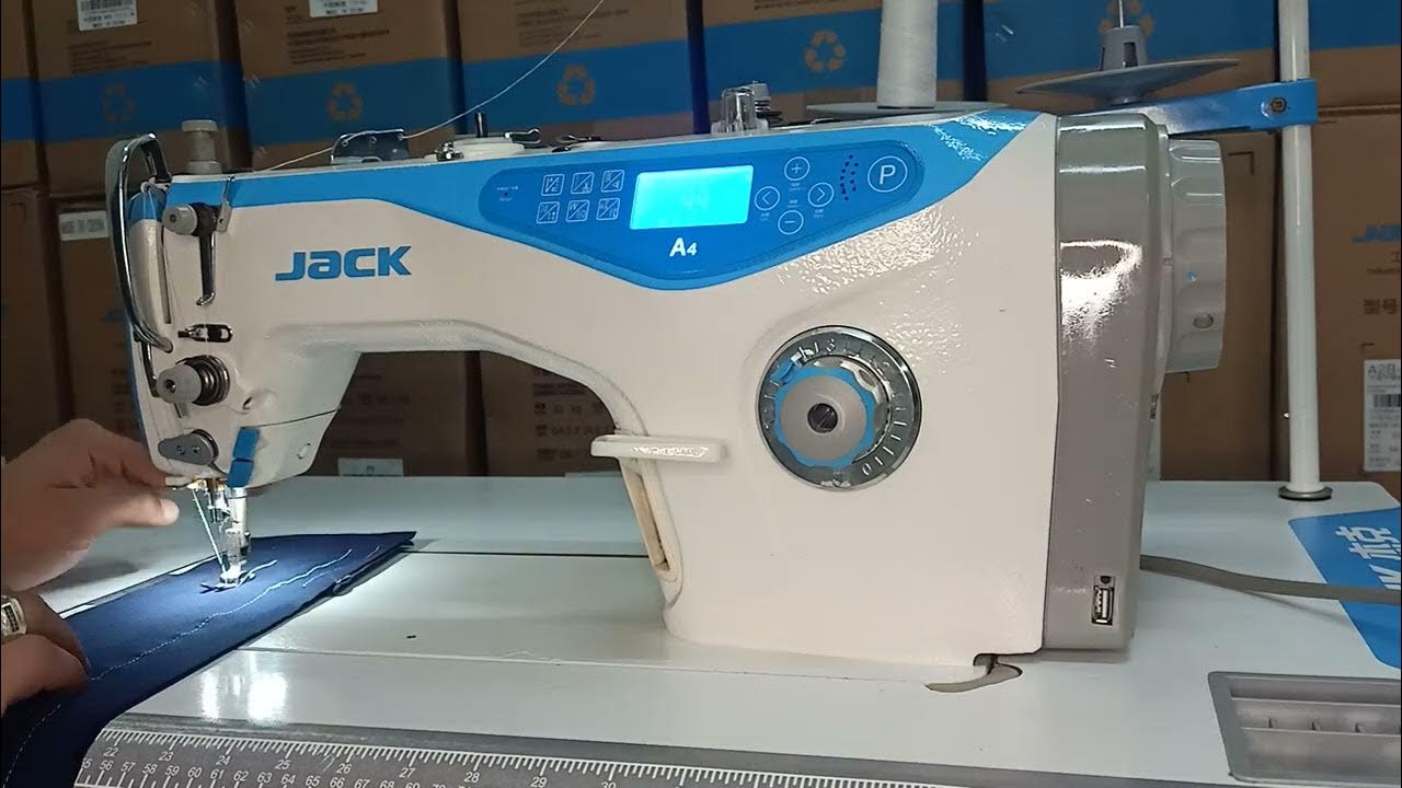 ماكينه خياطه كمبيوتر كامل جاك ناطقه A4 Jack . - YouTube
