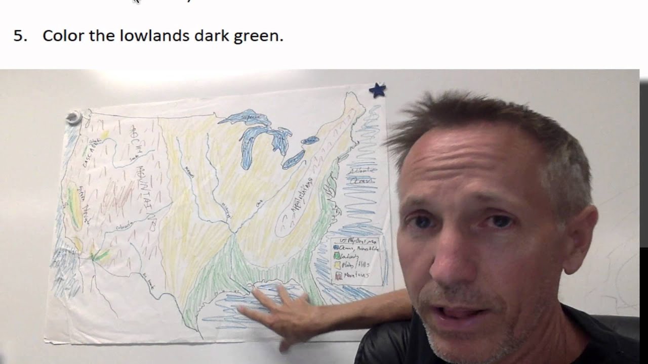 US Physical Map Activity YouTube US Physical Map Activity YouTube