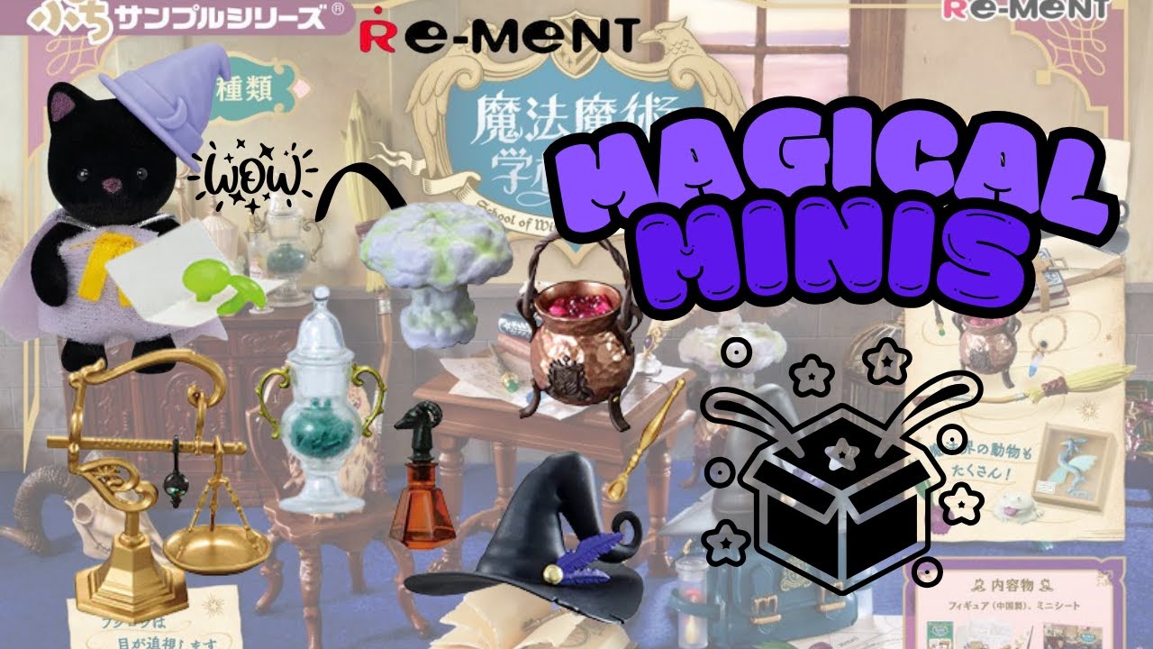UNBOXING Witchcraft & Wizardry Dollhouse Miniatures ReMent #Japan - YouTube