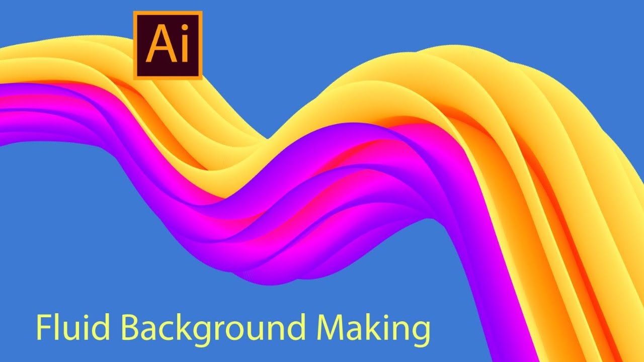 Easy to Create Fluid Color Abstract Backgeound in Illustrator . Adobe ...
