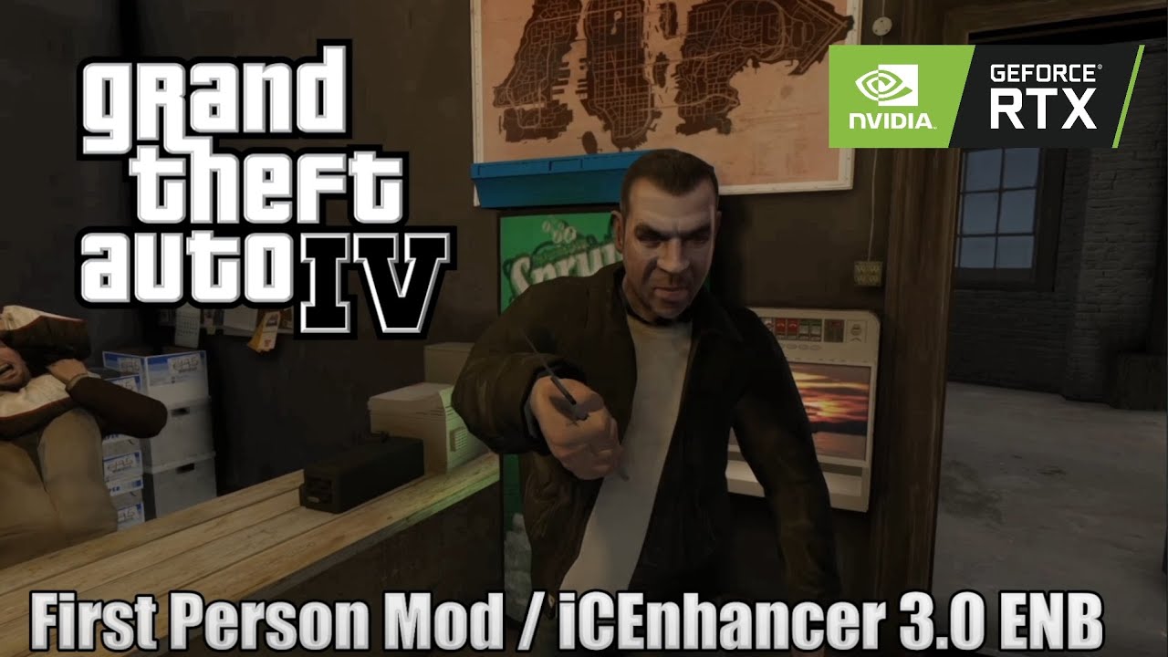Grand Theft Auto IV - First Person Mod / iCEnhancer 3.0 ENB / No HUD ...