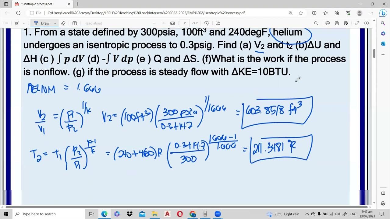 Thermo Isentropic Process - YouTube
