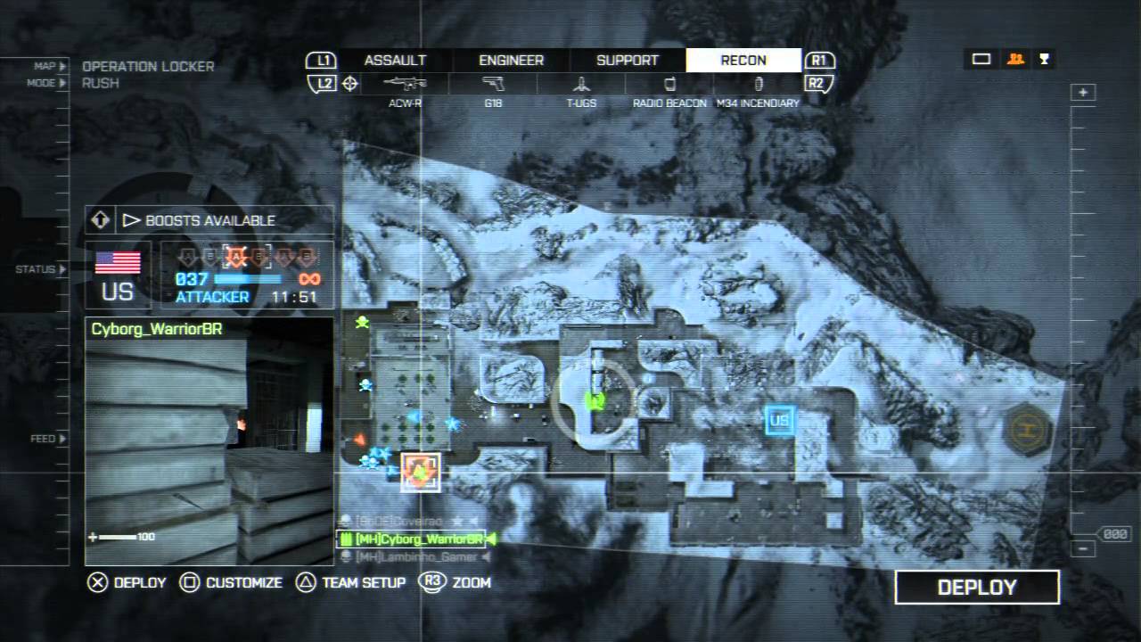 Battlefield 4 - Rush da fumaça em Operation Lockers #BF4 #PS3 - YouTube