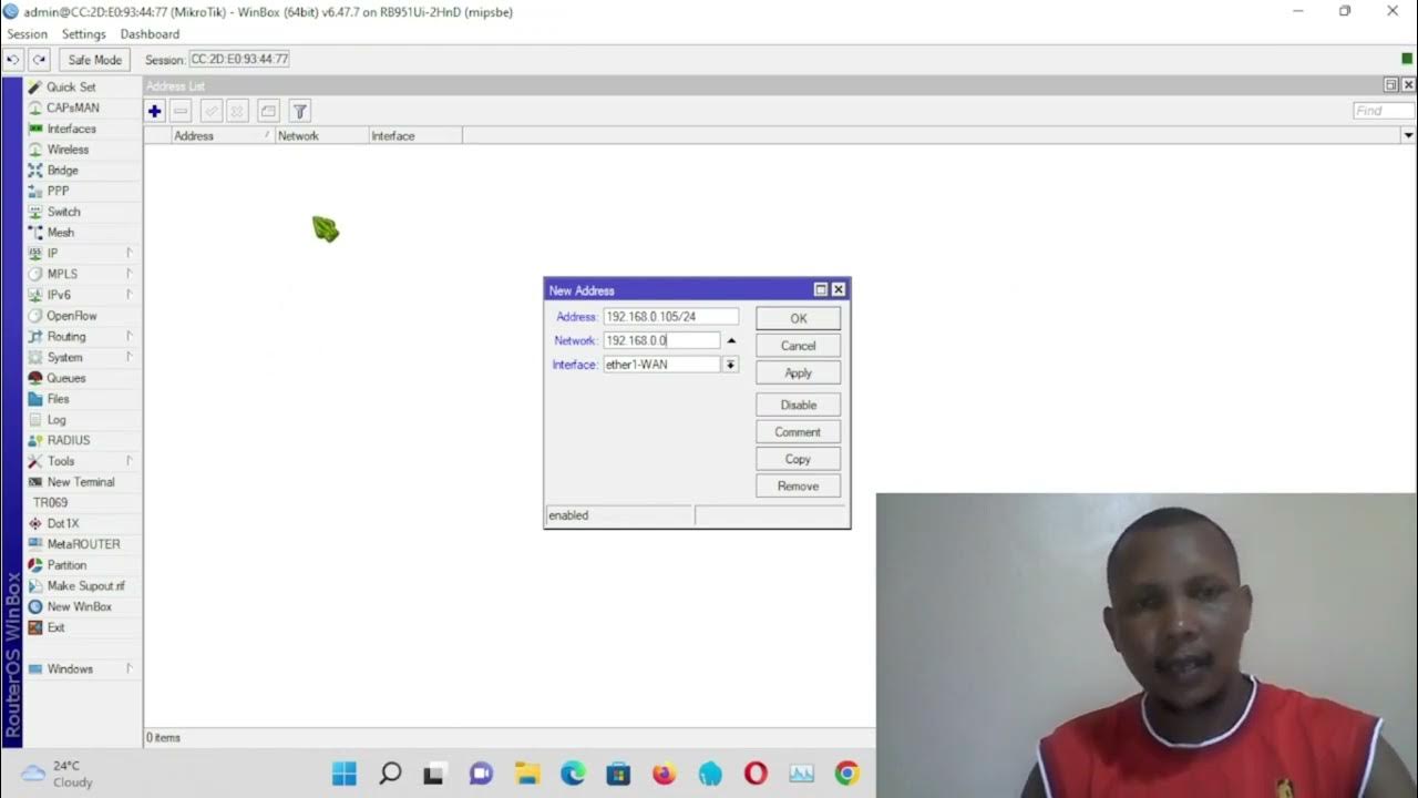 How To Configure Mikrotik Routerboard to Access Internet from the ISP TP-LINK Router. - YouTube