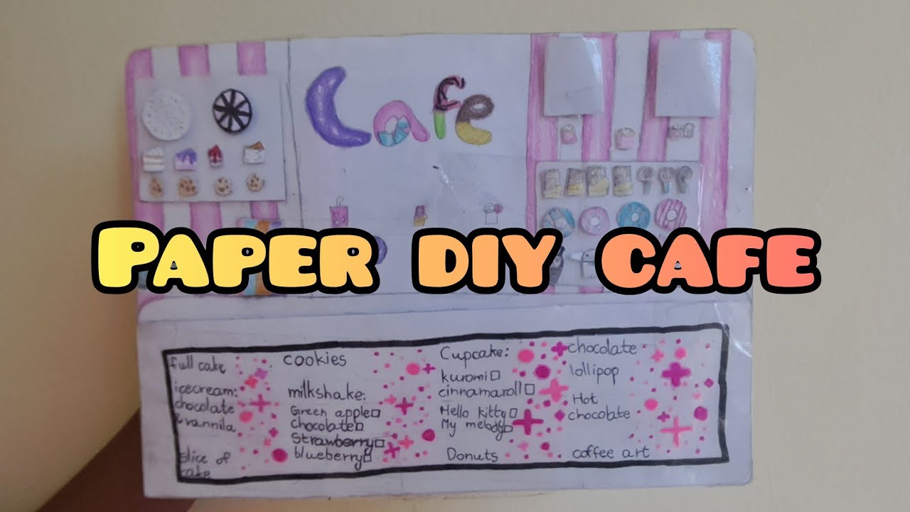 Diy paper | cafe - YouTube