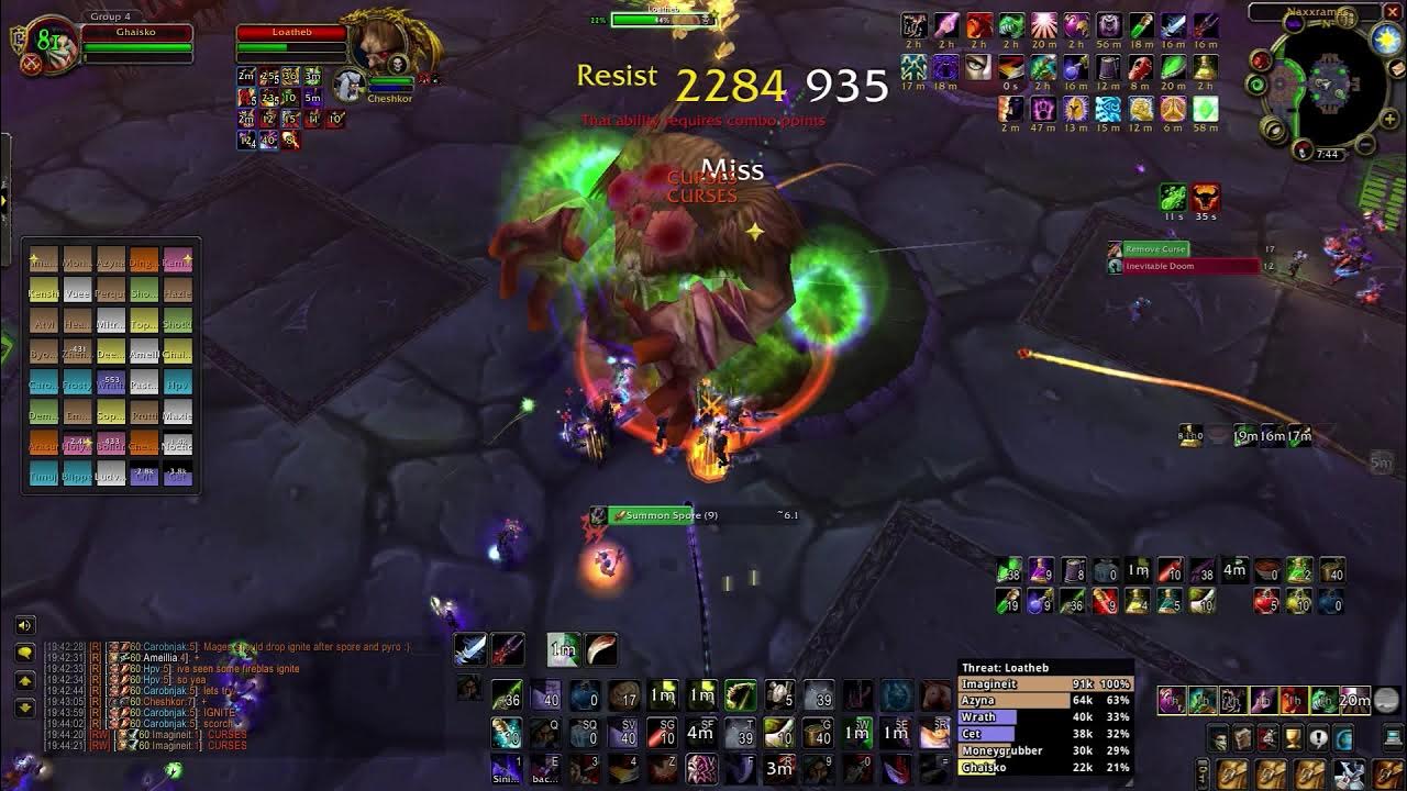 Wow Classic Era Naxx Gdkp Rogue Pov Youtube