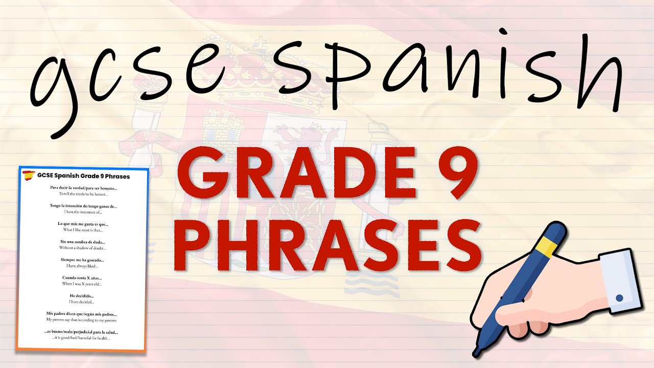 Learn these GCSE Spanish phrases to get a grade 9 - YouTube