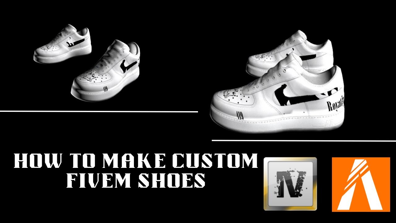 How to make custom GTA 5 designer shoes fivem step by step - YouTube