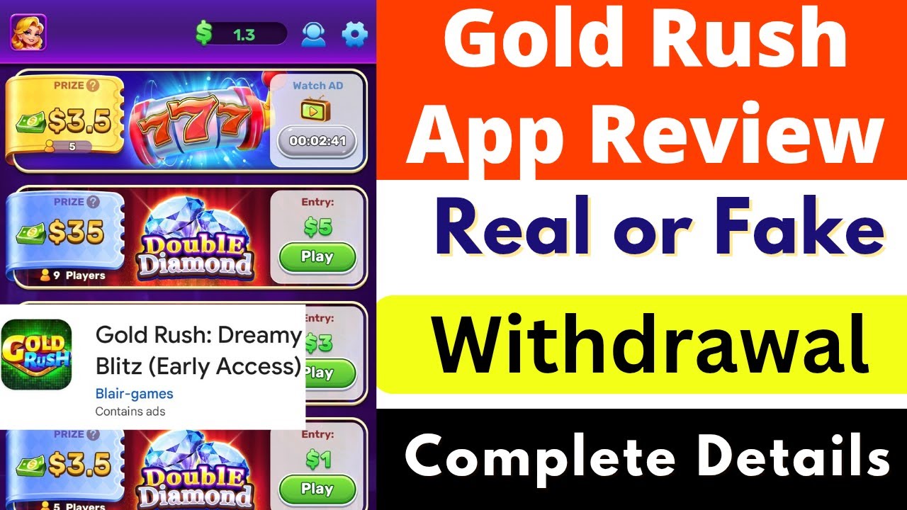 Gold Rush App Real or Fake | Gold Rush App Review | Gold Rush App ...