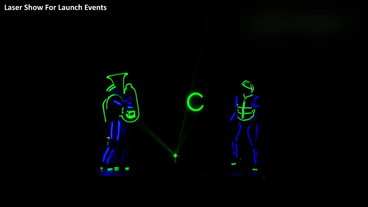 Laser Show For Launch Events - YouTube