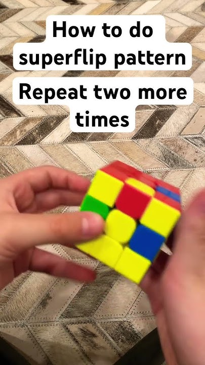 How to superflip your 3x3 Rubik’s cube! #cubing #tutorial #easy - YouTube