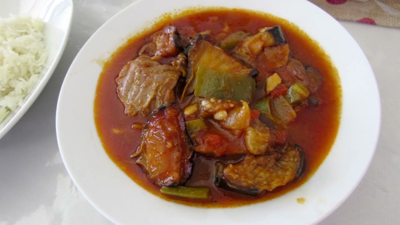 Iraqi Eggplant and Meat Stew /Tepsi Without Oven/ Episode#71 - YouTube