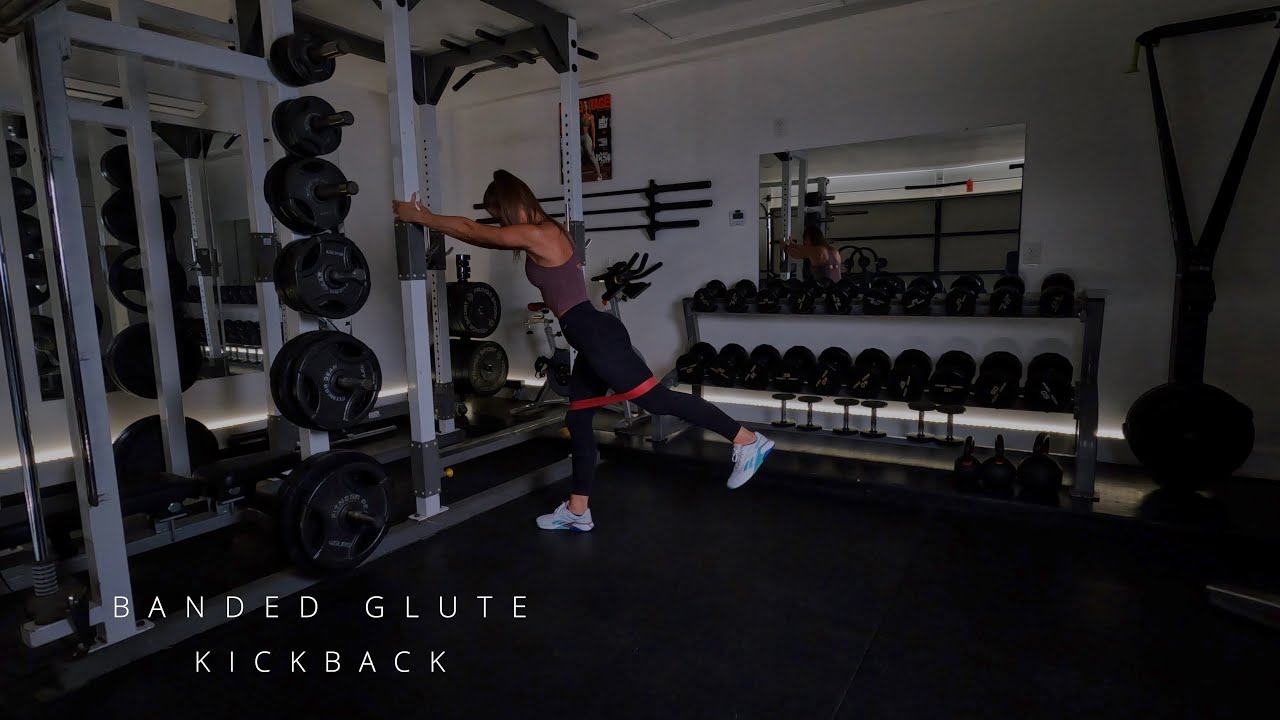 Banded Glute Kickback - YouTube