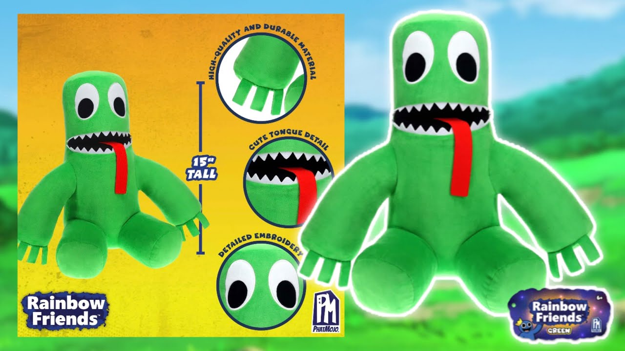 The Rainbow Friends Green Plush (Officially Licensed) - YouTube