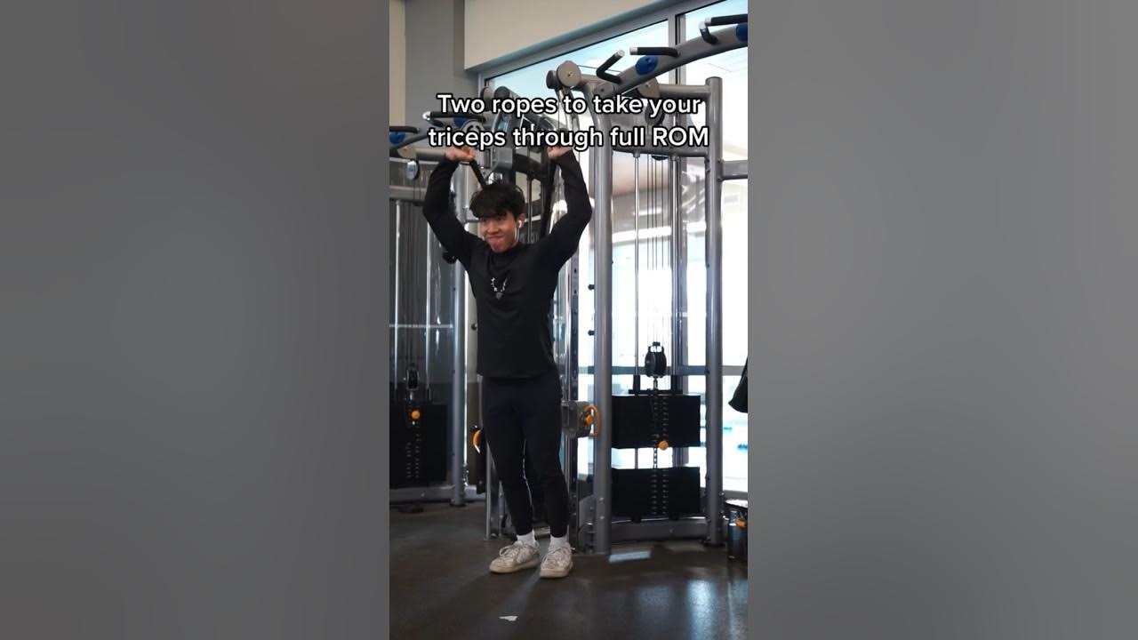 Use Two Ropes For Tricep Extensions Youtube