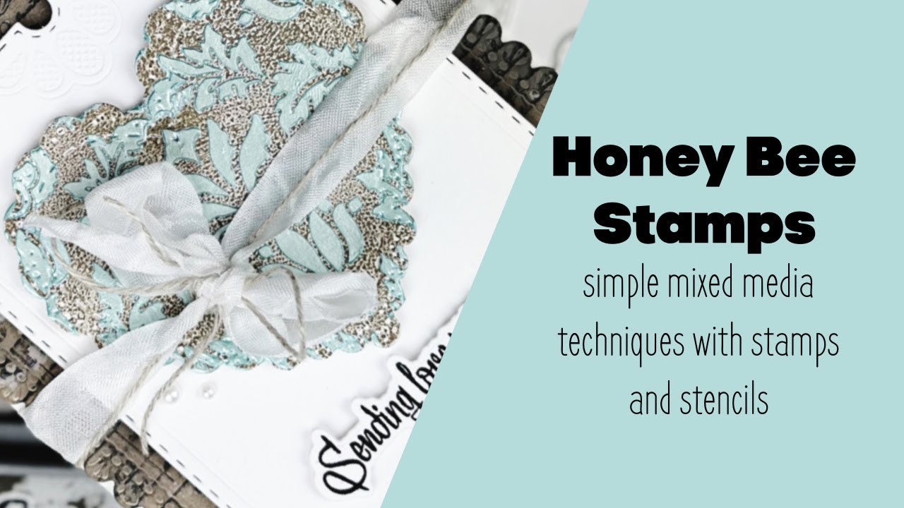 Simple Mixed Media Techniques With Stamps and Stencils With Mari - YouTube