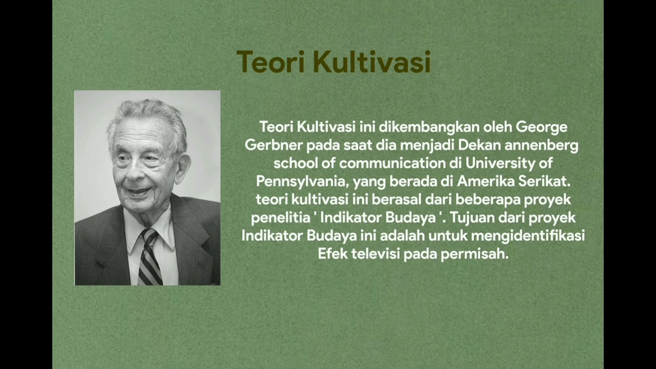 Teori Kultivasi oleh George Gerbner - Rizky Faradila Mahasiswa KPI FAI ...