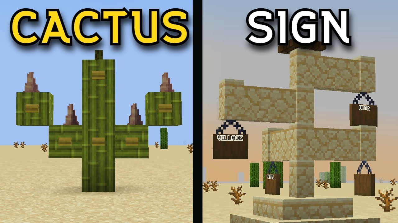Minecraft | 10+ DESERT Build Hacks and Ideas! - YouTube