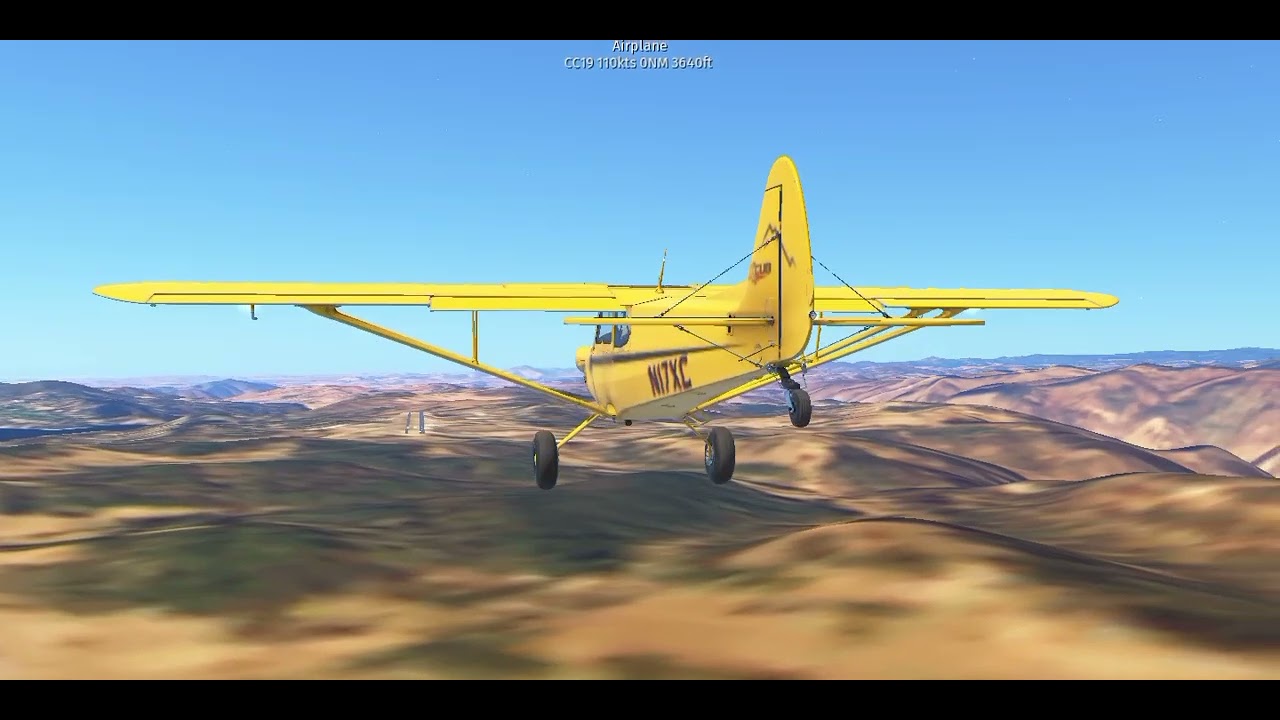 INFINITE FLIGHT X3 Cub lands at Pine Mountain Lake, CA. - YouTube