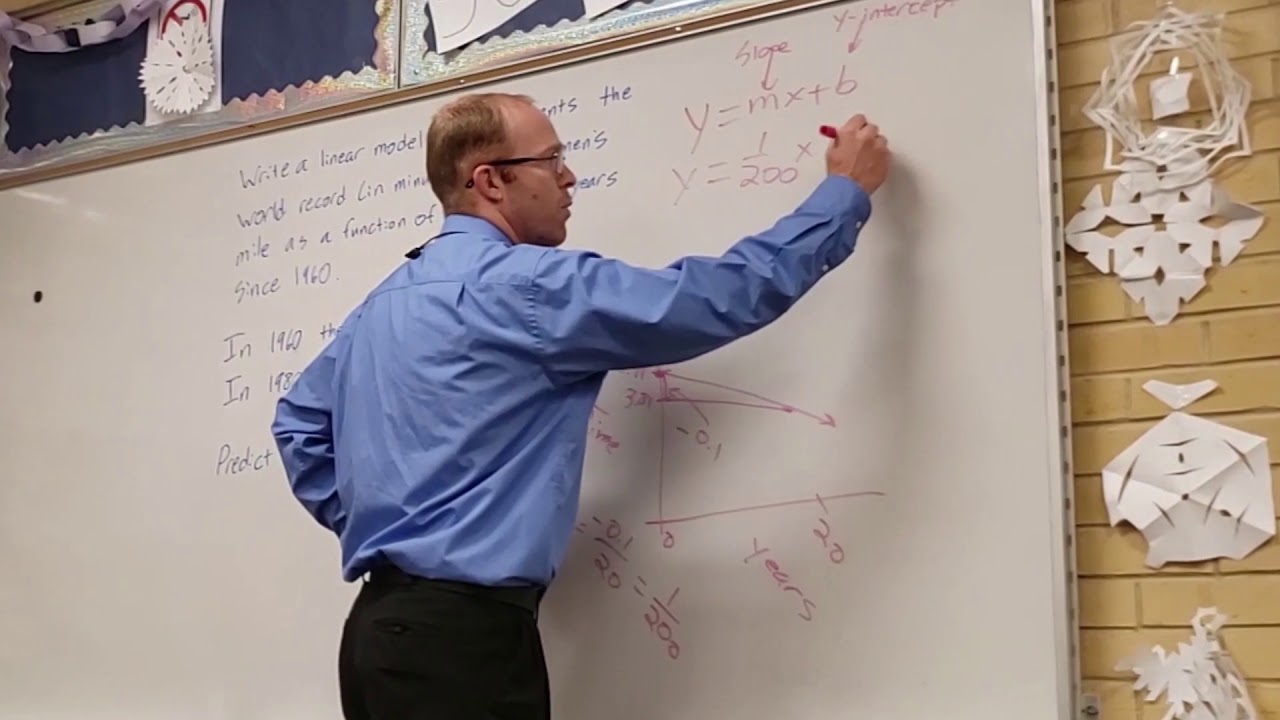 4-1 and 4-2 Solving Real World Problems Using Linear Functions - YouTube