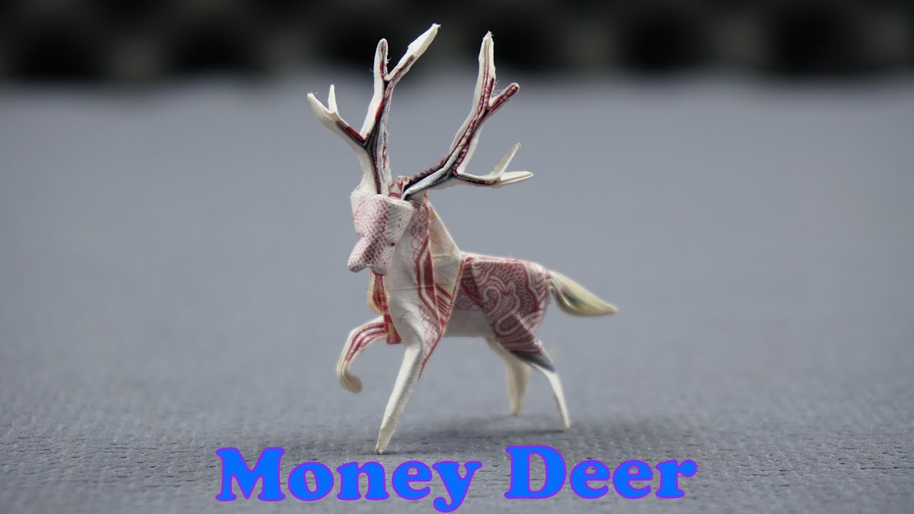 How to Fold Money Deer - Money Deer Origami Tutorial by Hoang Tuan ...