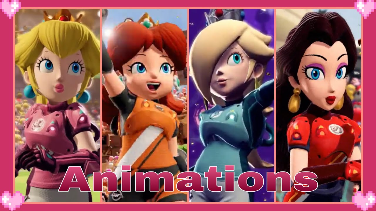 π Mario Strikers Battle League Peach Daisy Rosalina Pauline