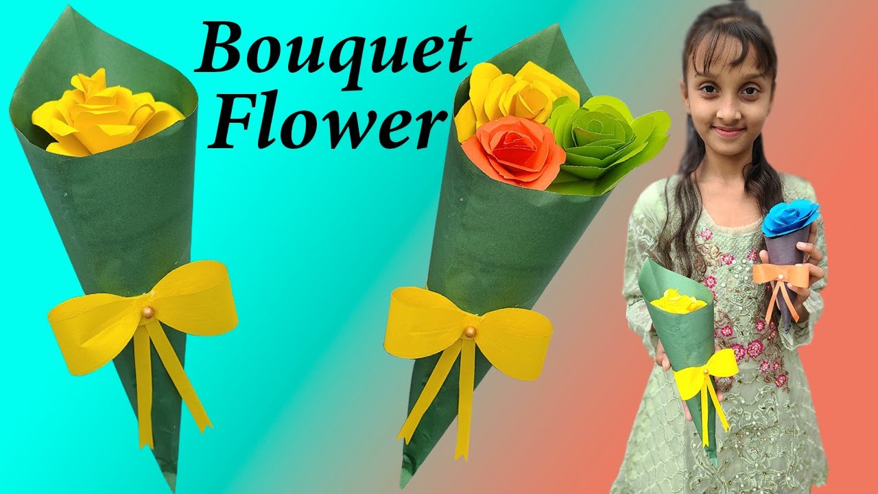 Diy Paper Flower Bouquetbirthday T Ideasdiy How To Make Paper Bouquet Shayan Art And