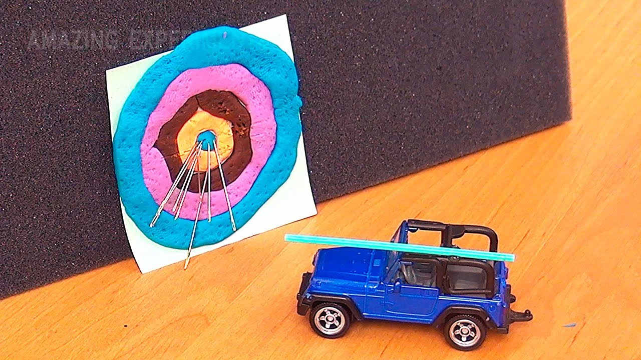 Experiment with magnets | Play with Play Doh Magnet and Car Toy | Magic ...