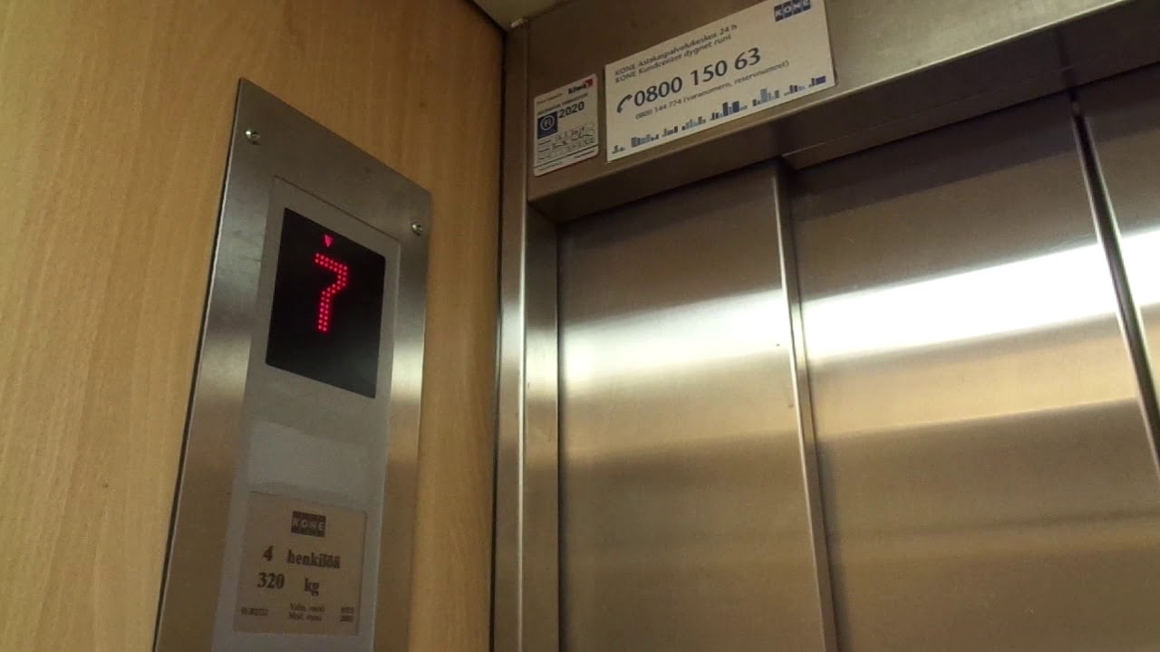 Nice Old 1975 KONE (mb KONE Delta 2003) Traction Elevator ...