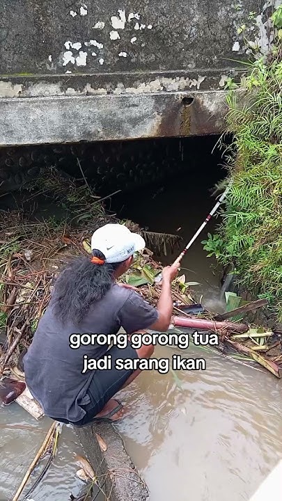mancing di gorong gorong pinggir jalan #shortvideo - YouTube