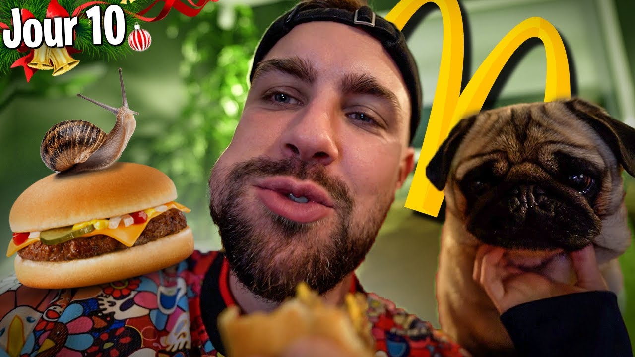 Je mange un Burger Mcdonald’s aux escargots - Jour 10 - YouTube