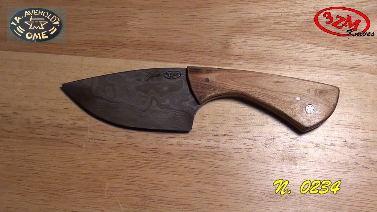 Video N. 103 Lama N. 234 Damasco ricavato da una serie di lame a ...
