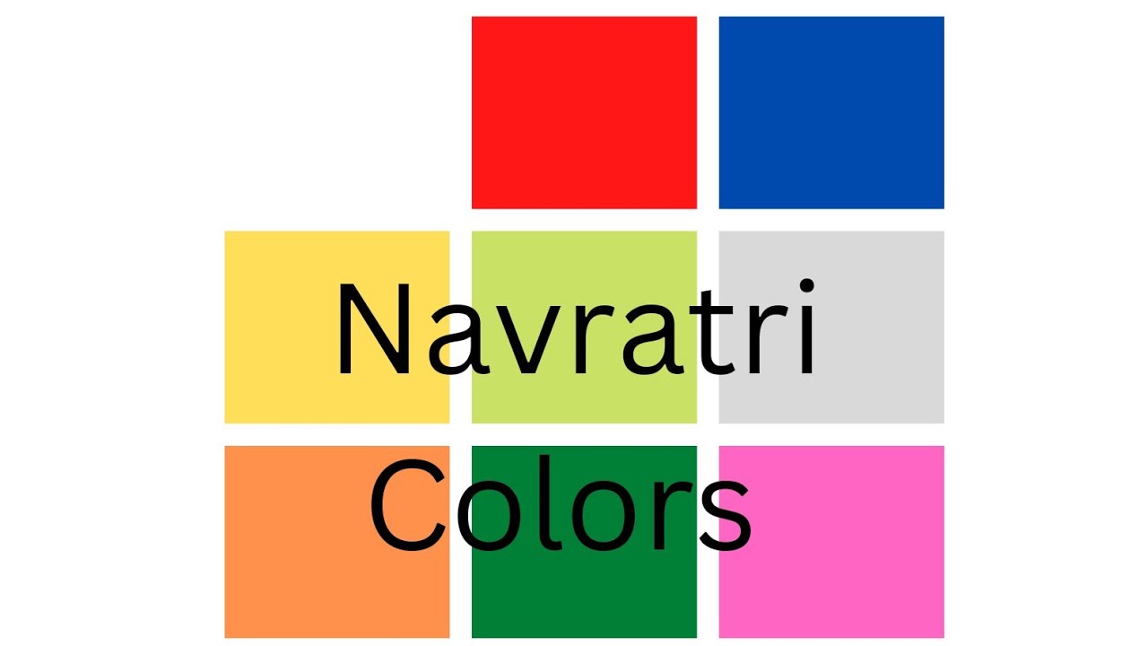 Navratri colors #colors #navratri #snehasboutique - YouTube