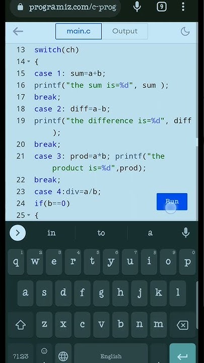 Create A Simple Calculator Using C Language Youtube