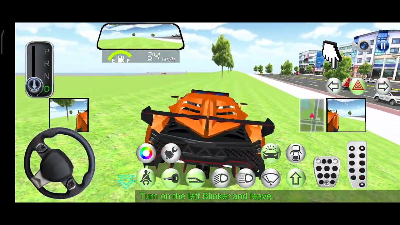 3D Driving Class Simulation - Funny Police Officer Refuel His Super Car ...