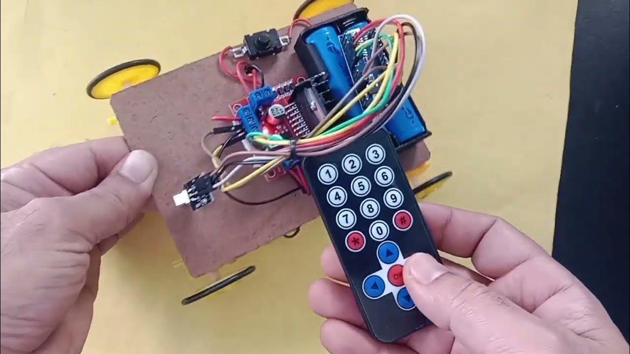 How to Build an IR Remote-Controlled Car with Arduino & L298N - YouTube