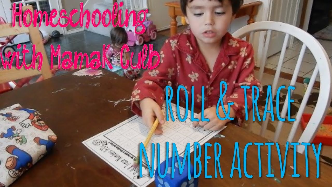 Roll & Trace Numbers 11-20 Prek Math Activity - YouTube