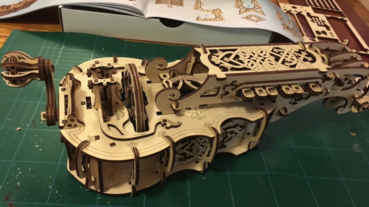 UGEARS Hurdy Gurdy - YouTube