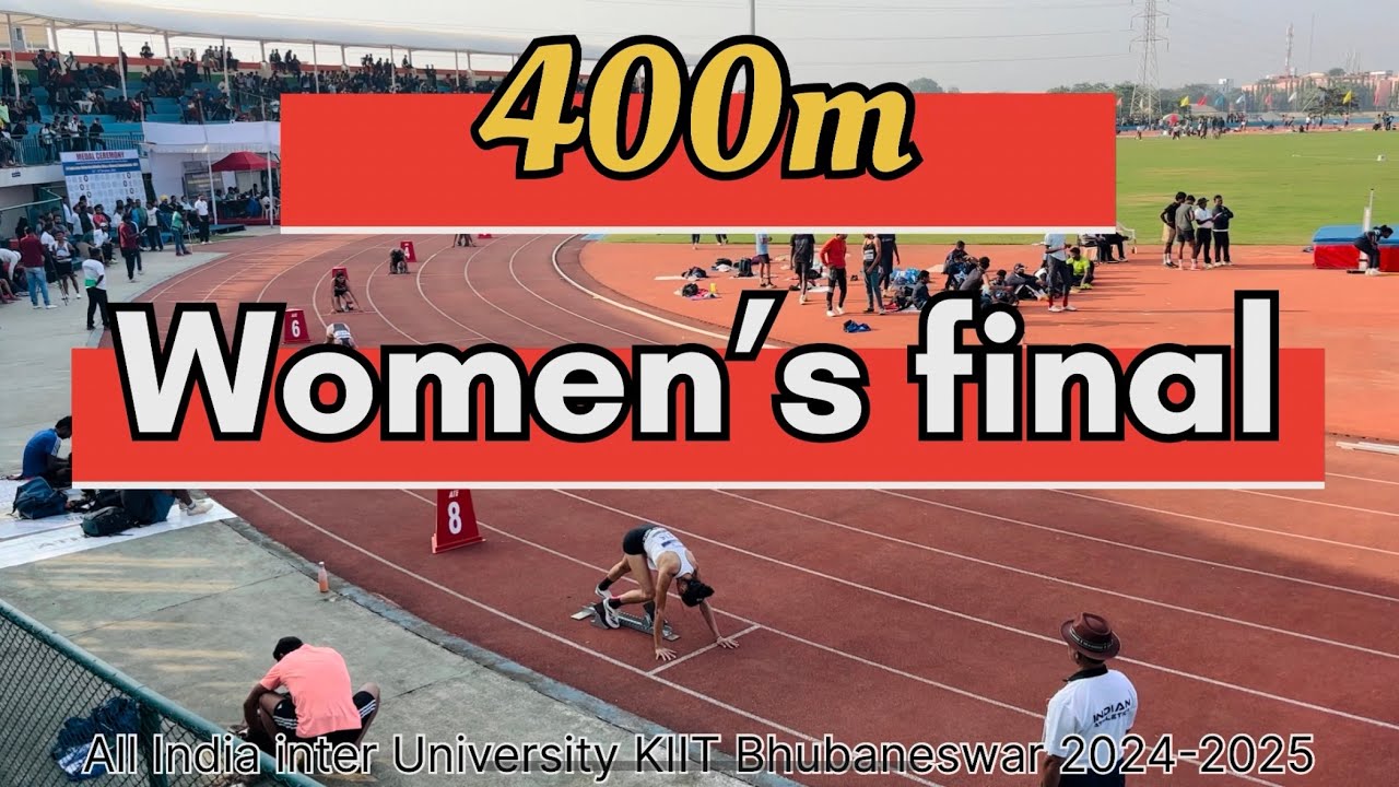 400m women’s final of All India inter University kIIT Bhubaneswar 2024-2025. #400mtr #race # ...