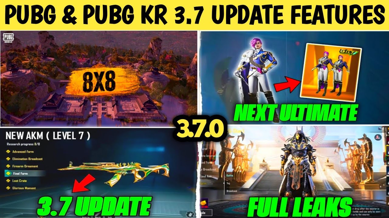 PUBG KR NEW 3.7 UPDATE FEATURES 💥 | PUBG MOBILE 3.7 UPDATE RELEASE DATE ...