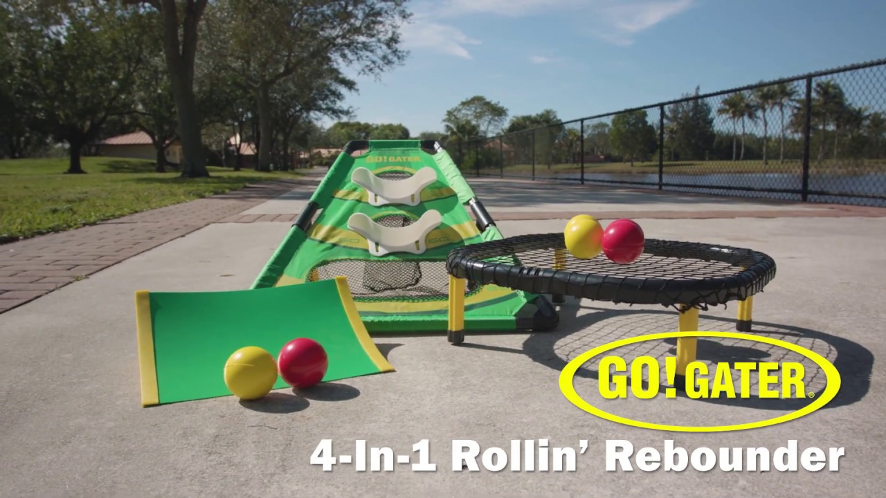 Go! Gater 4-In-1 Rollin' Rebounder - YouTube