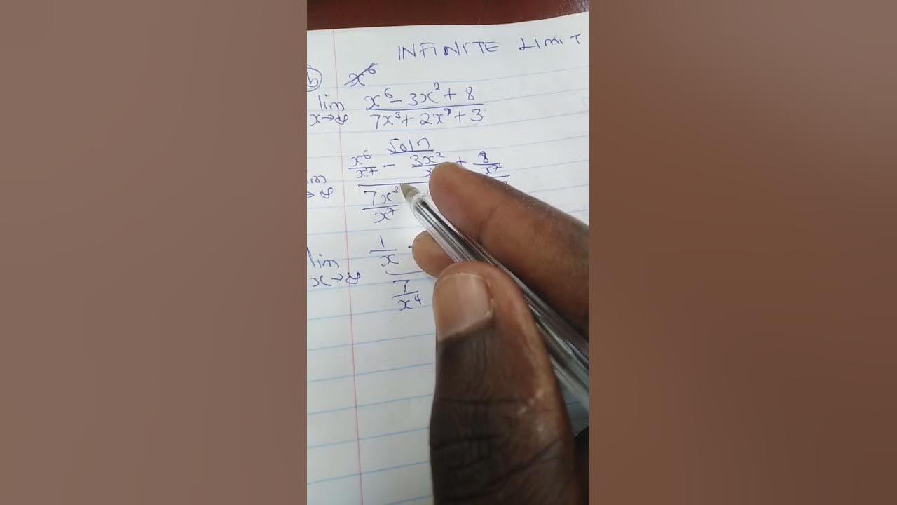 Solve infinite limits - YouTube