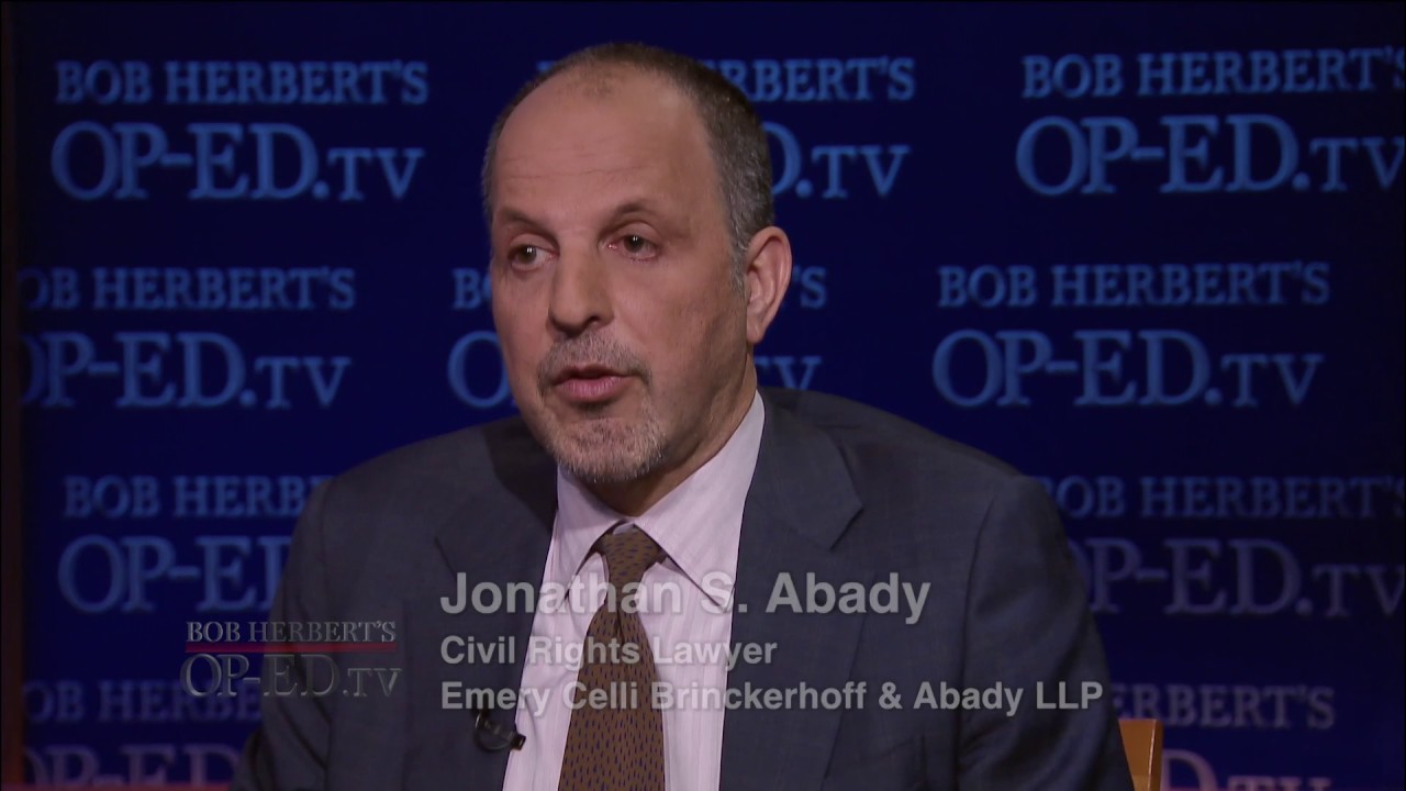 Bob Herbert's Op-Ed.TV - Jonathan Abady on Unwarranted Police Shootings ...