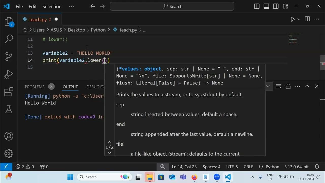 3 most important methods in Python | PP - 07 - YouTube
