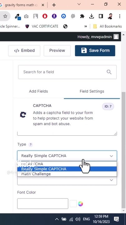 How to add Math Challenge Captcha Installation in Gravity Forms - YouTube
