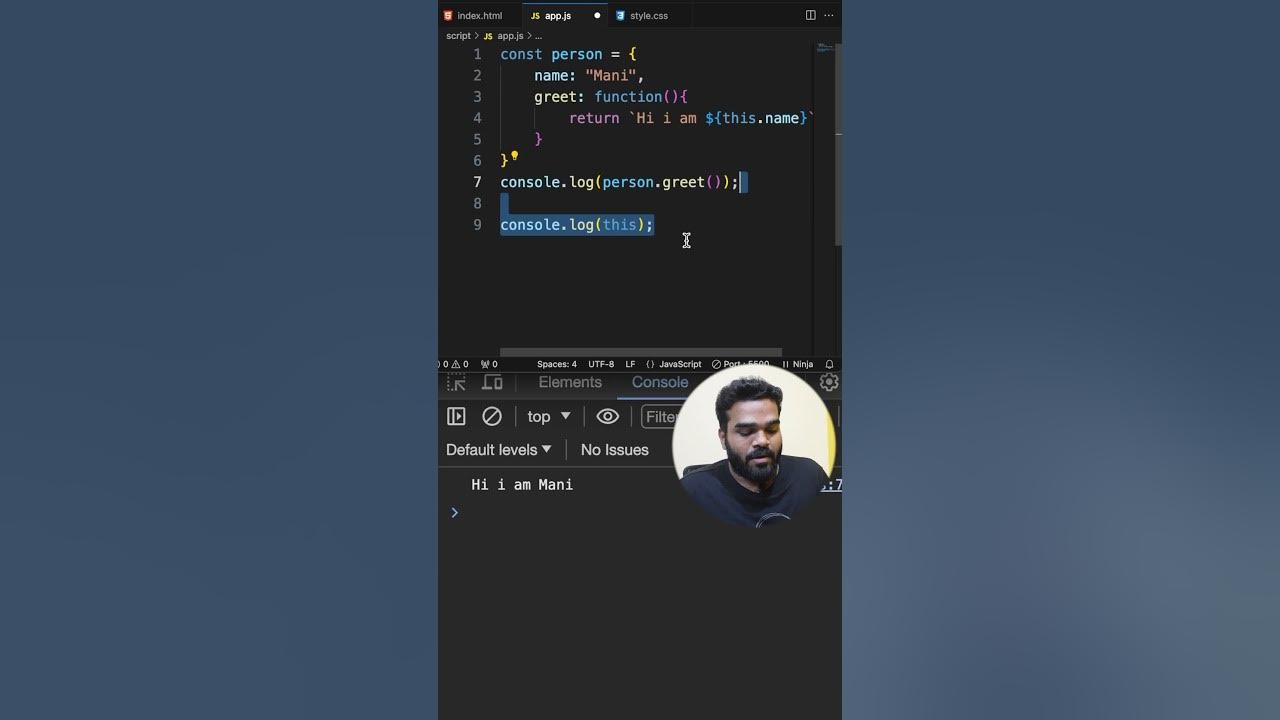 This Keyword In Javascript Tamil Javascript Tamil Html Webdevelopment Css Programming