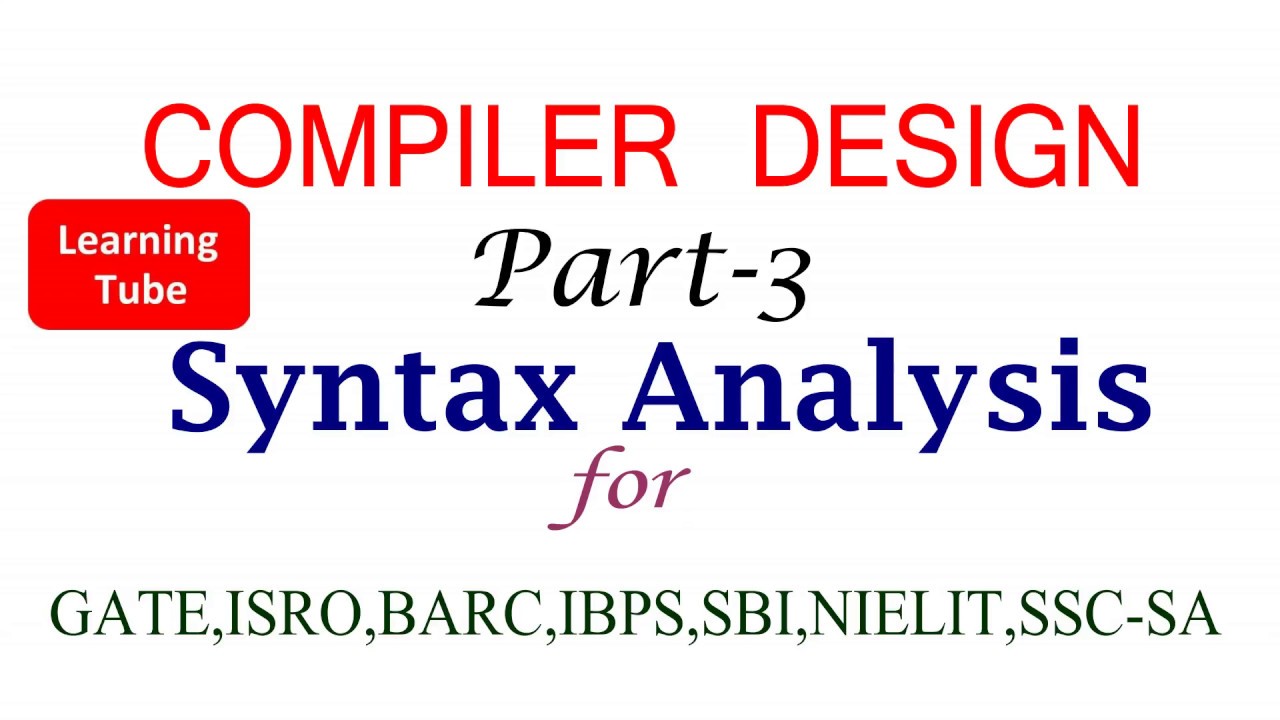 Compiler Design Syntax Analysis Part 3 YouTube compiler-design-syntax-analysis-part-3-youtube