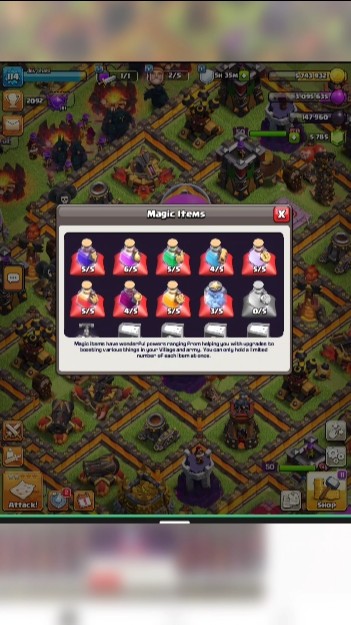 I Got Magic items 🪄more than storage 😱😱 in Clash of clans || 6 Magic ...