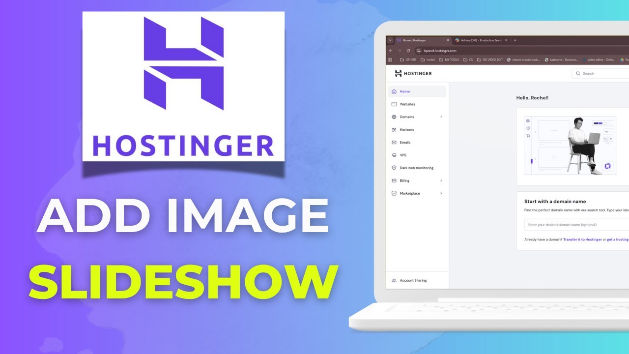 How to Add an Image Slideshow in Hostinger Website Builder - YouTube