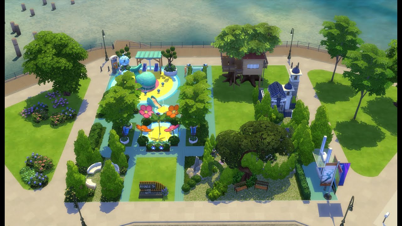 The Sims 4 Growing Together Park for San Myshuno - YouTube